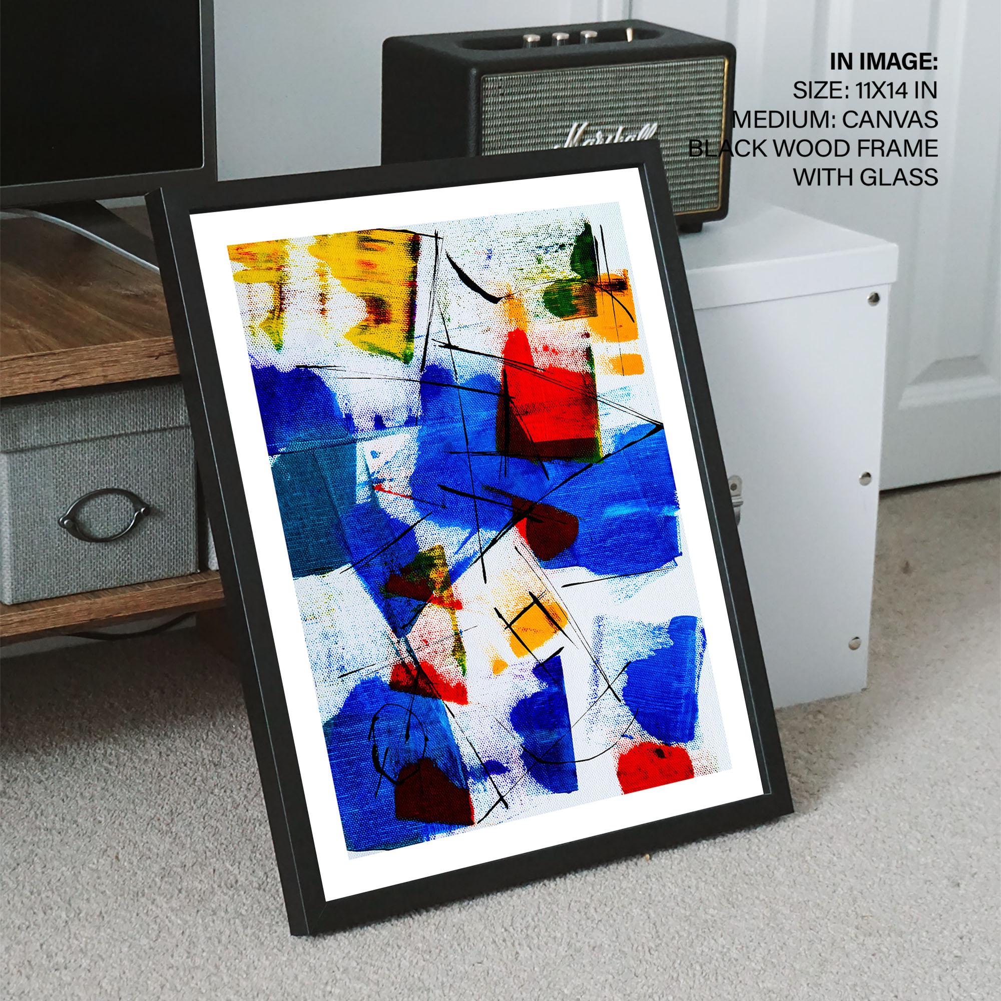 Contemporary Abstract Art #102 - Framed Wall Art, Wall Décor, Paintings ...