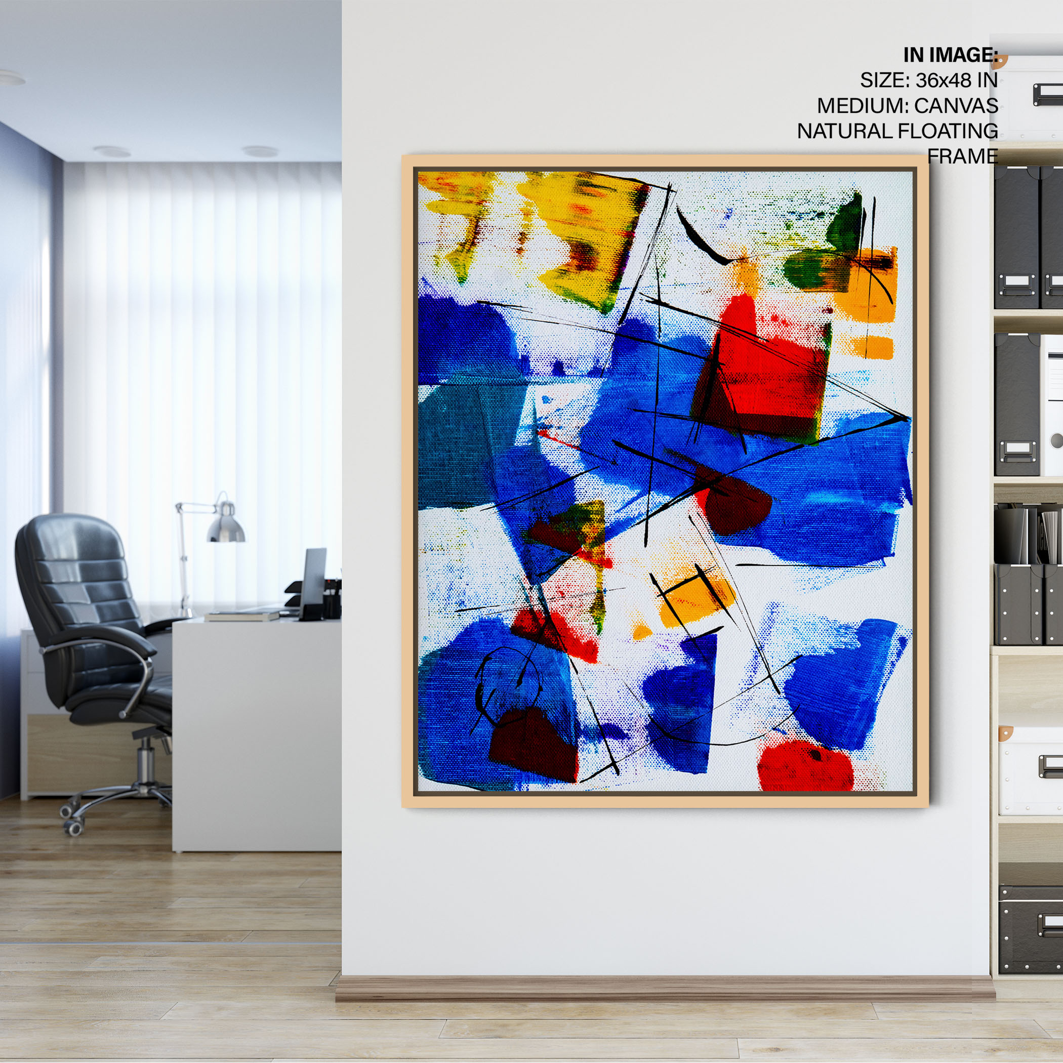 Contemporary Abstract Art #102 - Framed Wall Art, Wall Décor, Paintings ...