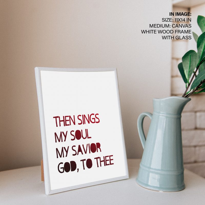 Bible Verse Art Hymn framed art, Scripture Print Christian wall art ...