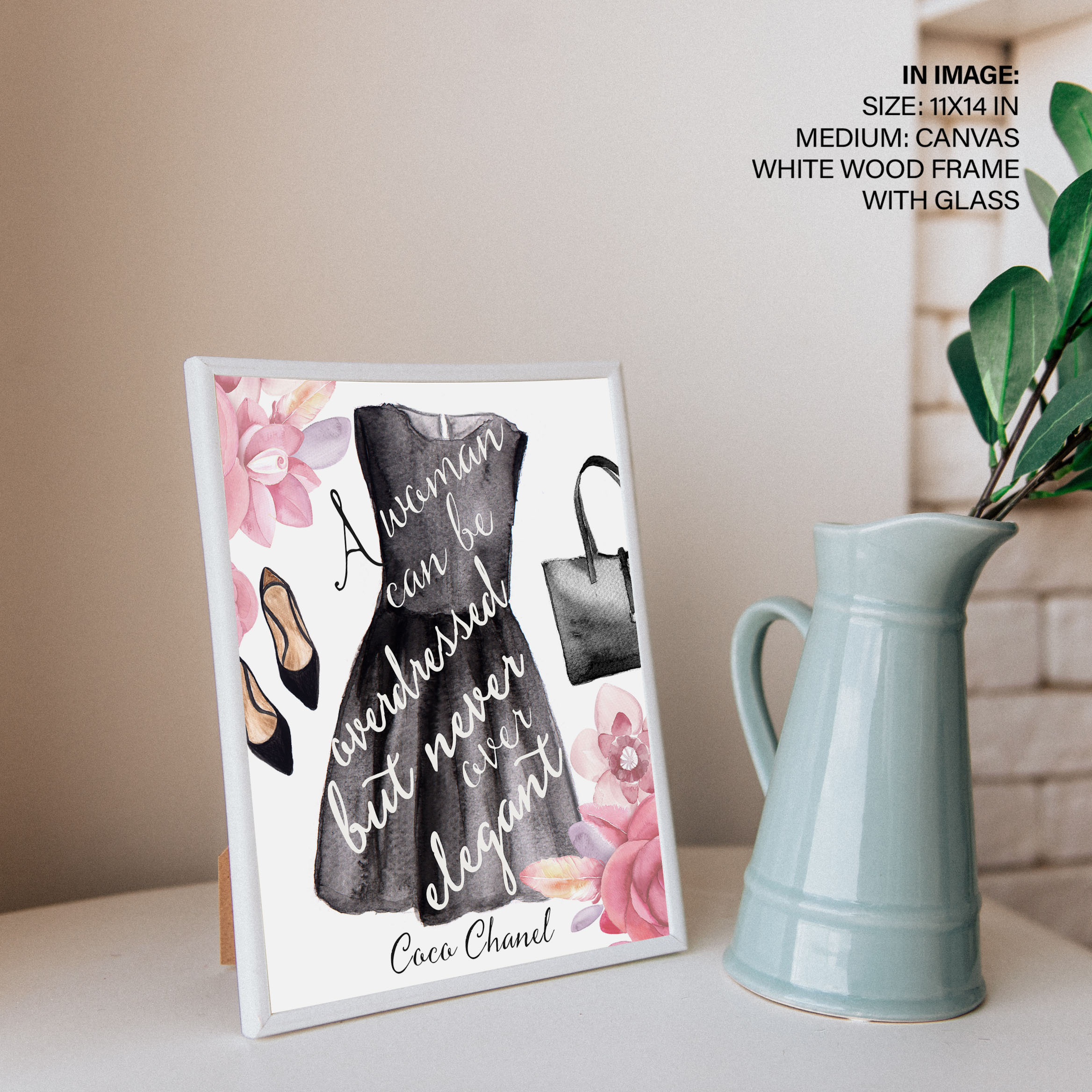 Coco Chanel Quote Chanel Art Inspirational Motivational Poster Coco ...