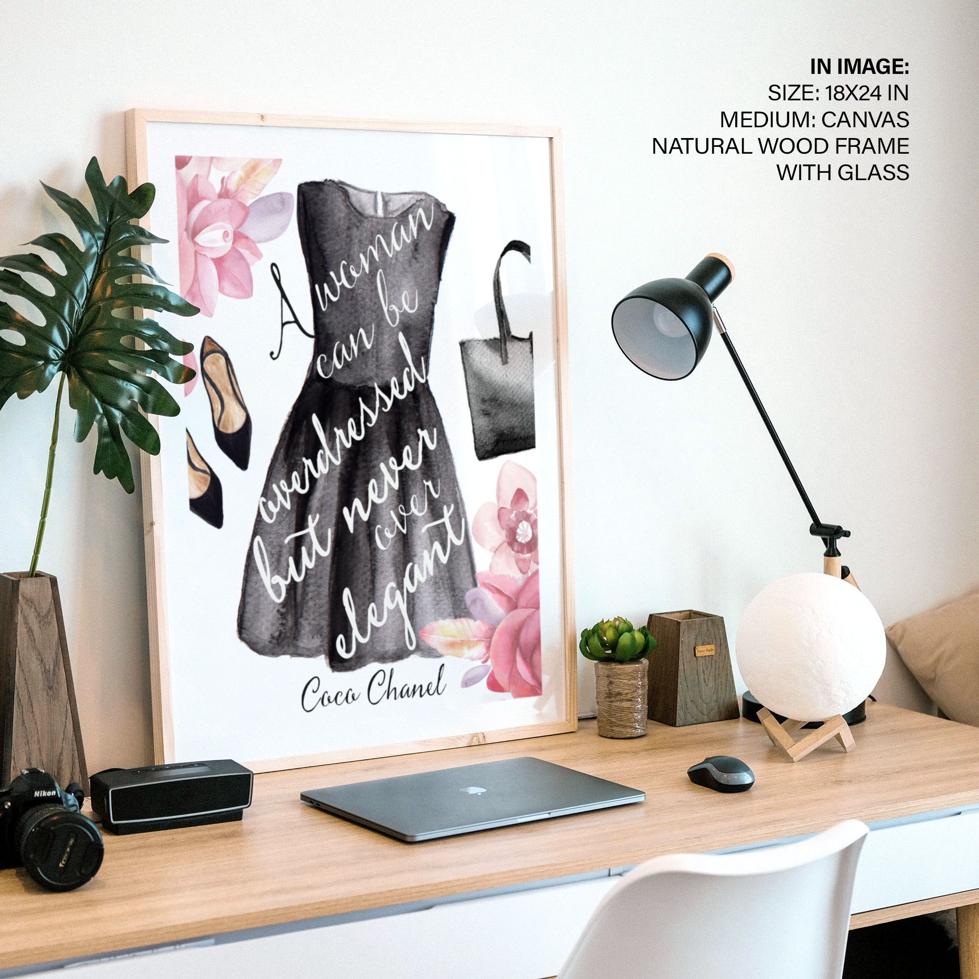 Coco Chanel Quote Chanel Art Inspirational Motivational Poster Coco ...