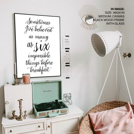 Art print wall decor framed art calligraphy quote inspirational quotes ...