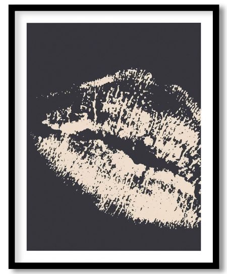 Lips framed art, Fashion Print, Bedroom Decor, Lips Wall Art, Girls ...