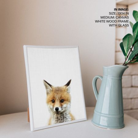 Baby Fox Print, Baby Animal Poster, Woodlands Nursery Decor, Minimalist ...