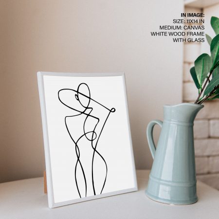 Abstract line drawing body - BestOfBharat