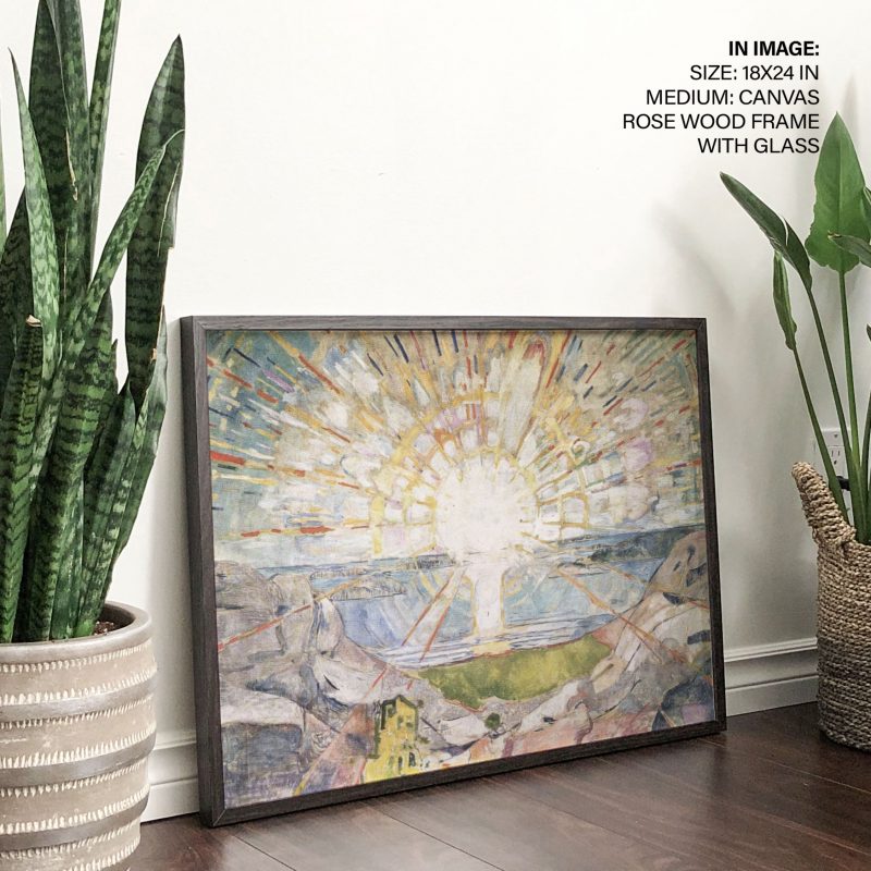The sun by Edvard Munch (1911 916) - Framed Wall Art, Wall Décor ...