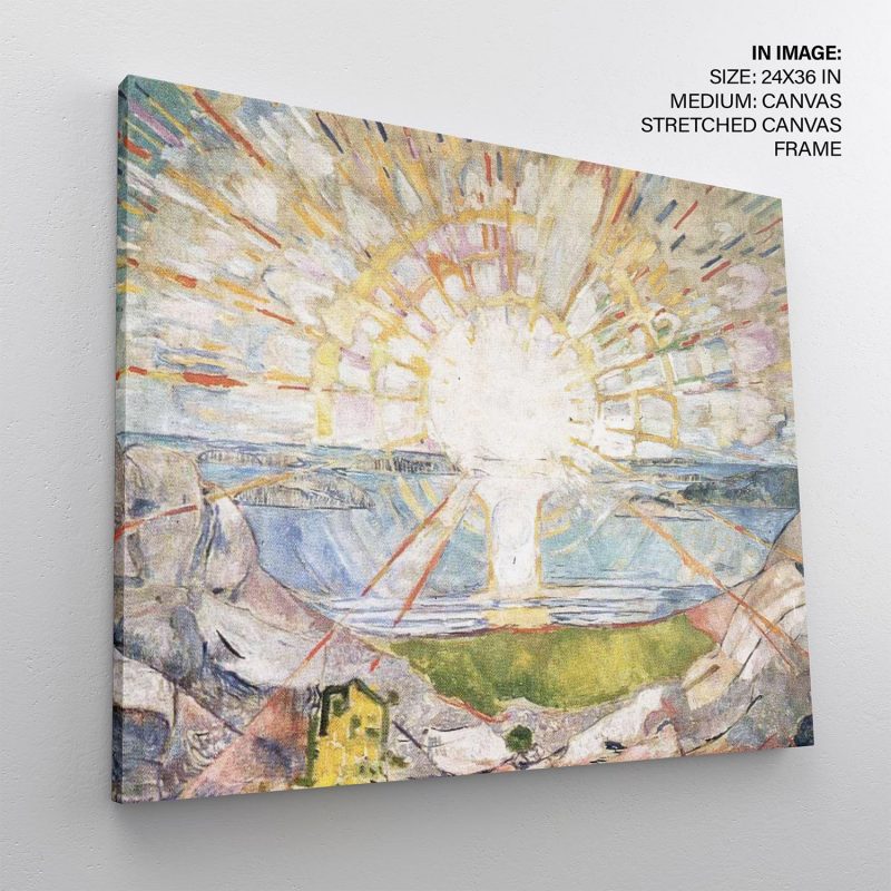 The sun by Edvard Munch (1911 916) - Framed Wall Art, Wall Décor ...