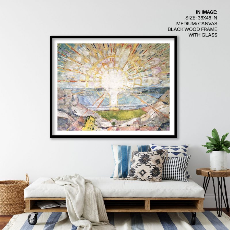The sun by Edvard Munch (1911 916) - Framed Wall Art, Wall Décor ...