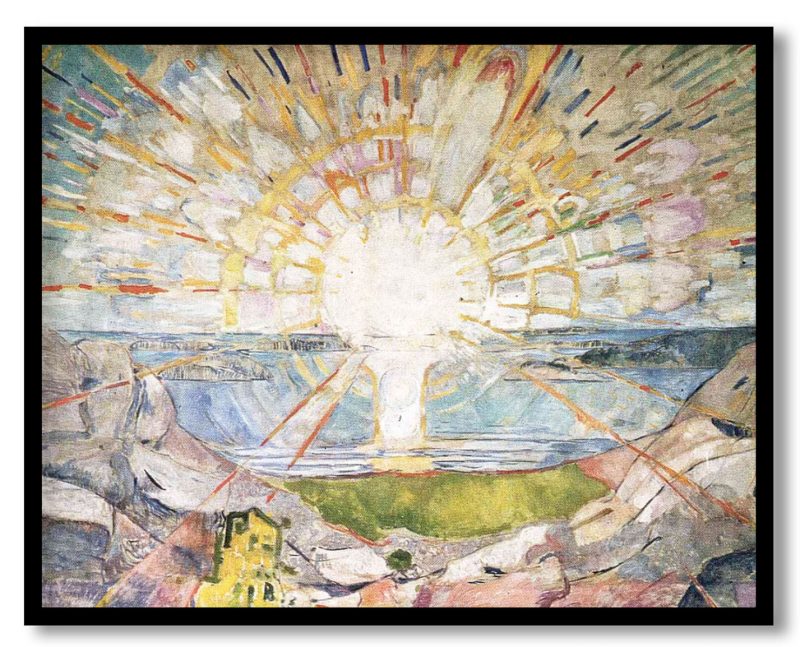 The sun by Edvard Munch (1911 916) - Framed Wall Art, Wall Décor ...