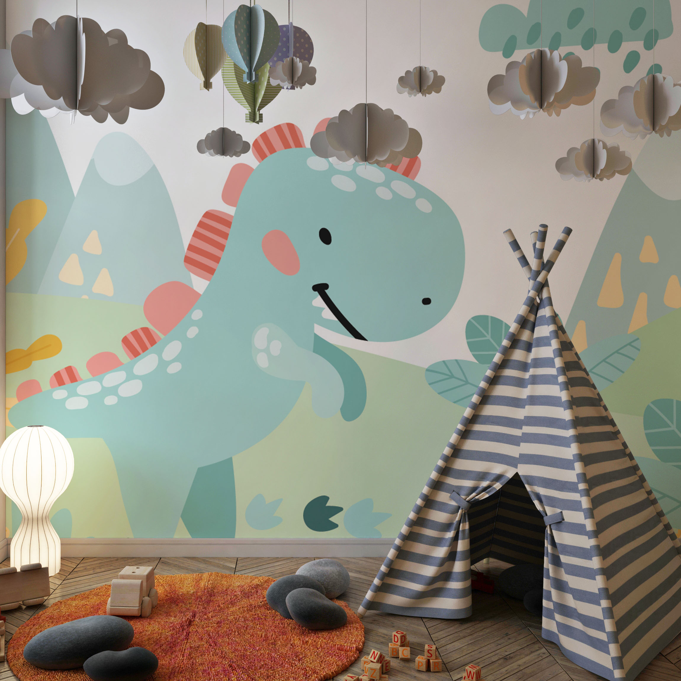 Prehistoric scandinavian dinosaur landscape - Wall Murals, Wall Paper ...