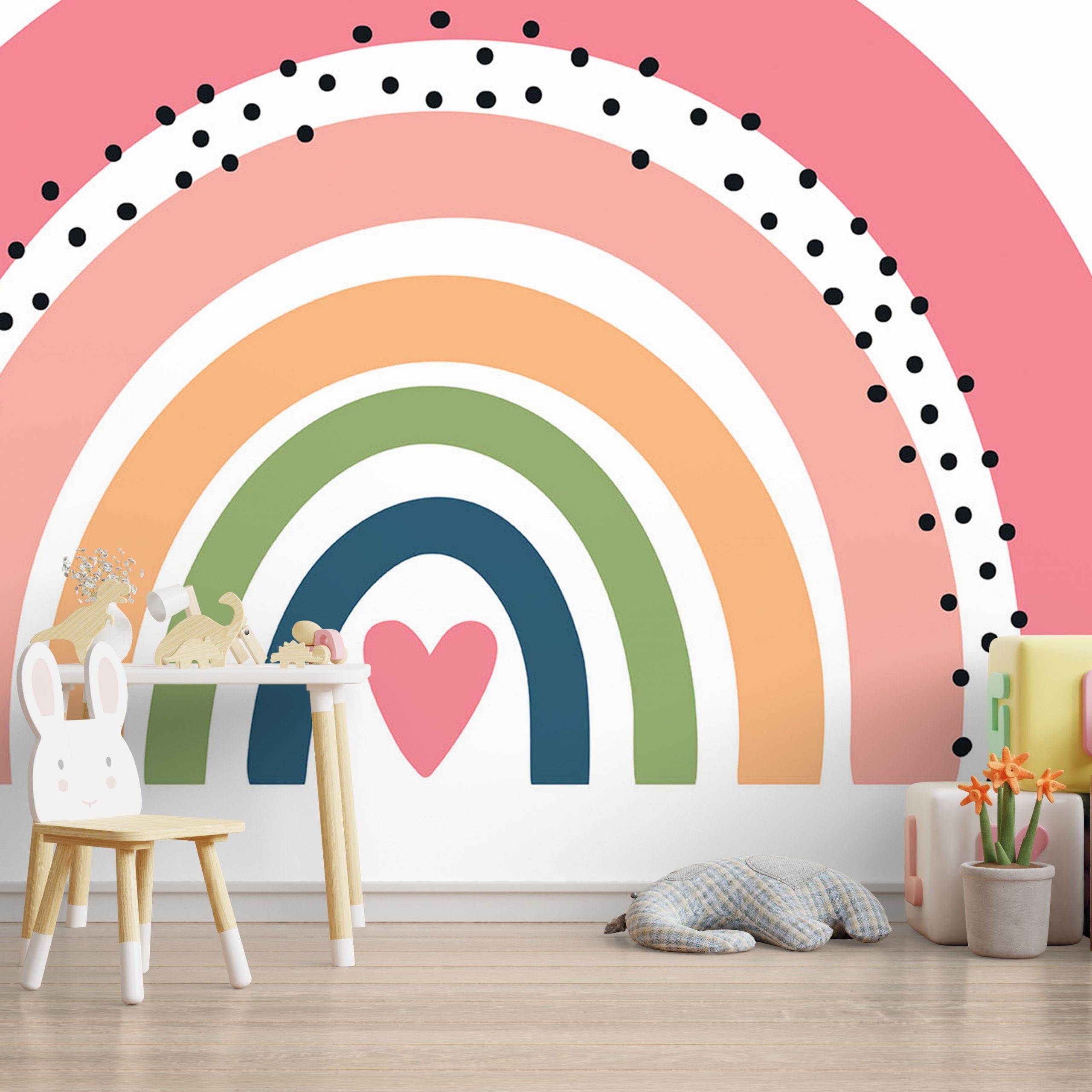 Cute colorful kids rainbow - Wall Murals, Wall Paper Decor, Home Decor ...