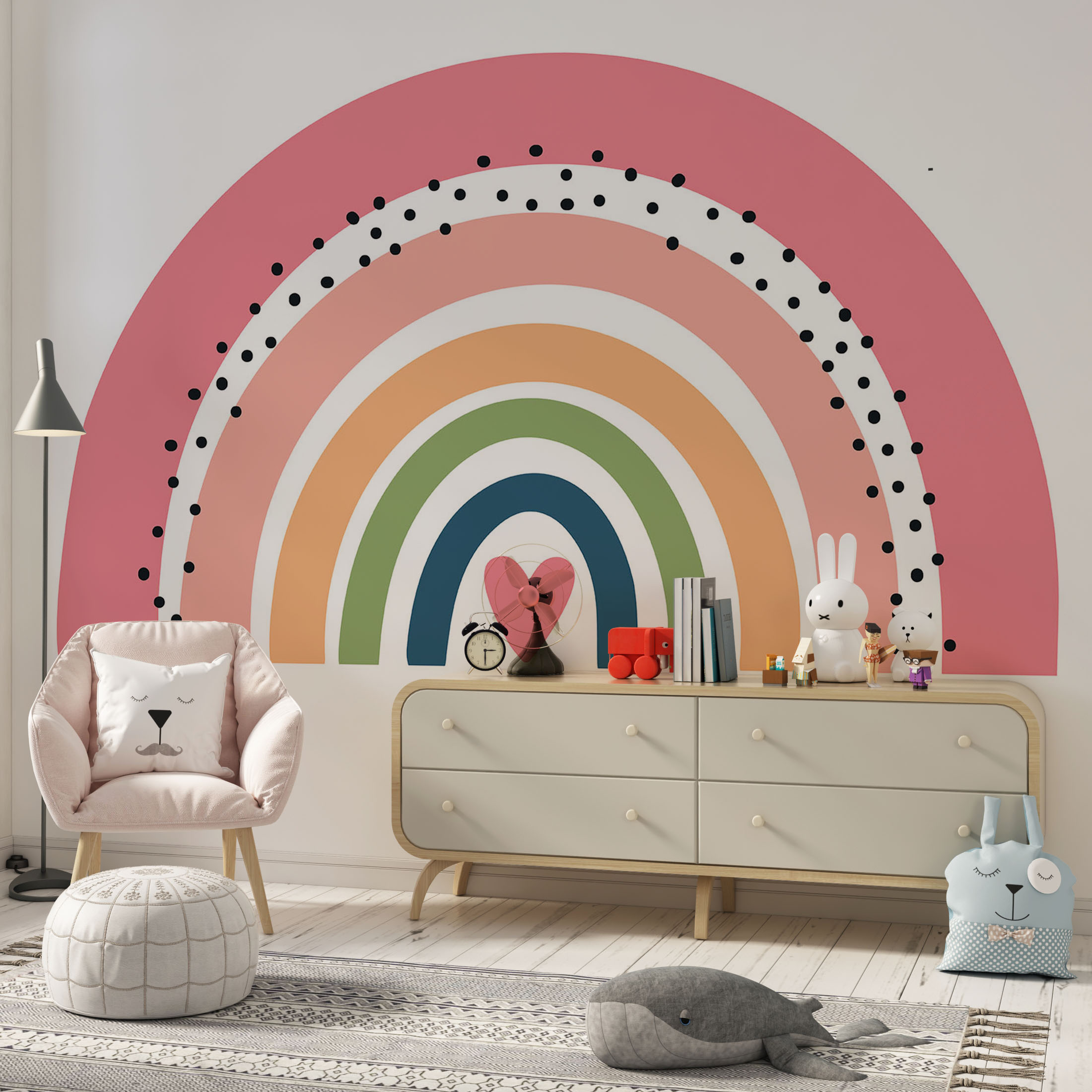 Cute colorful kids rainbow - Wall Murals, Wall Paper Decor, Home Decor ...