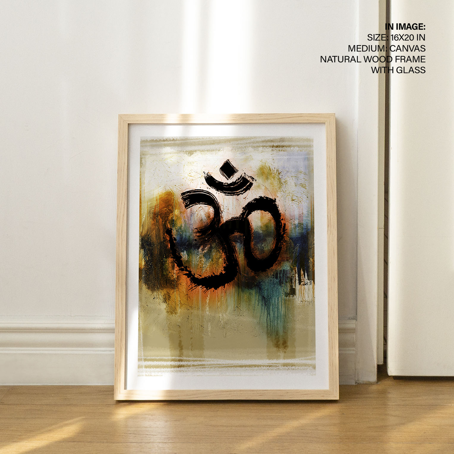 Abstract Om sign - Hinduism sign, spiritual sign - Wall Art Decor ...