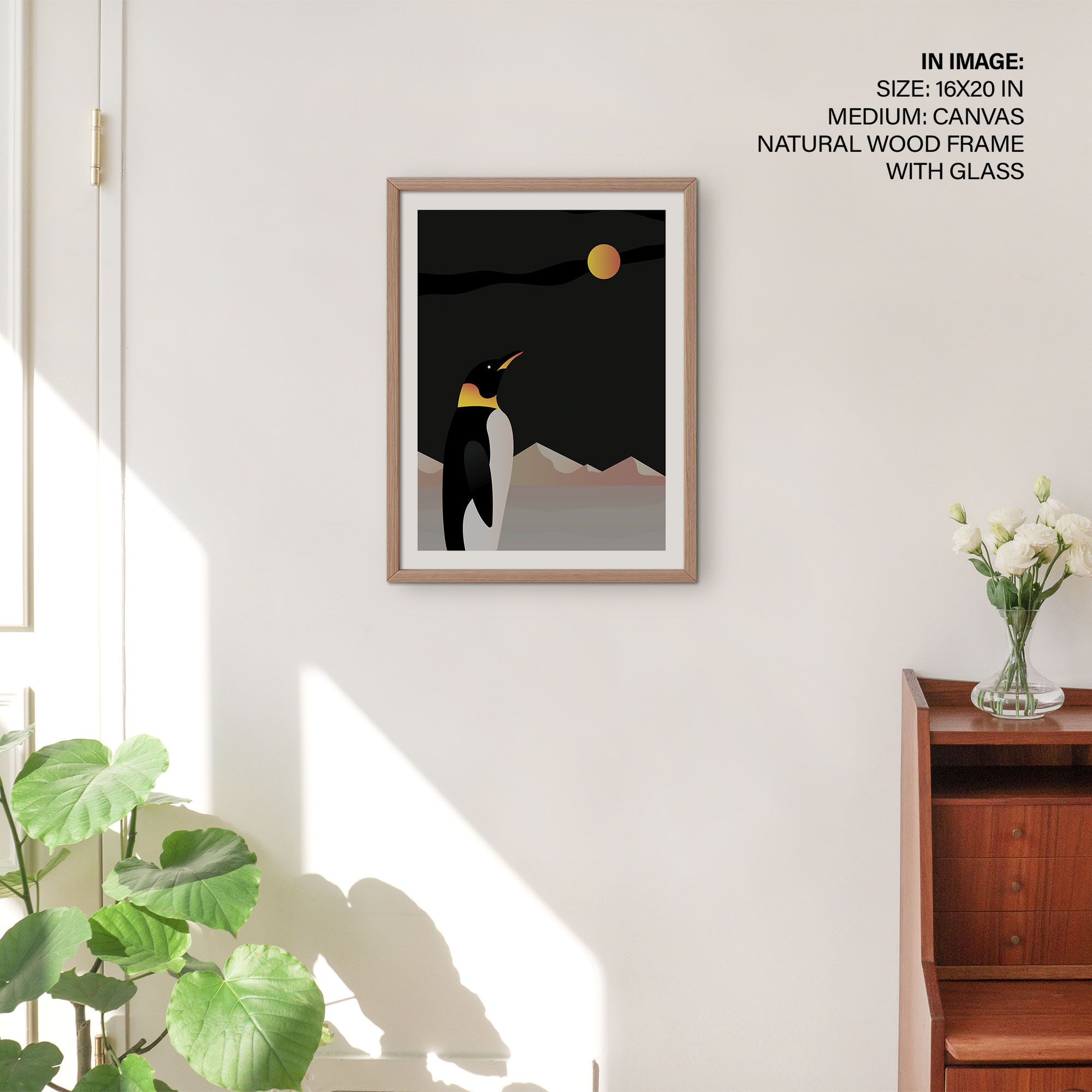 Abstract penguin - Wall Art Decor, Framed Painting, Home Decor ...