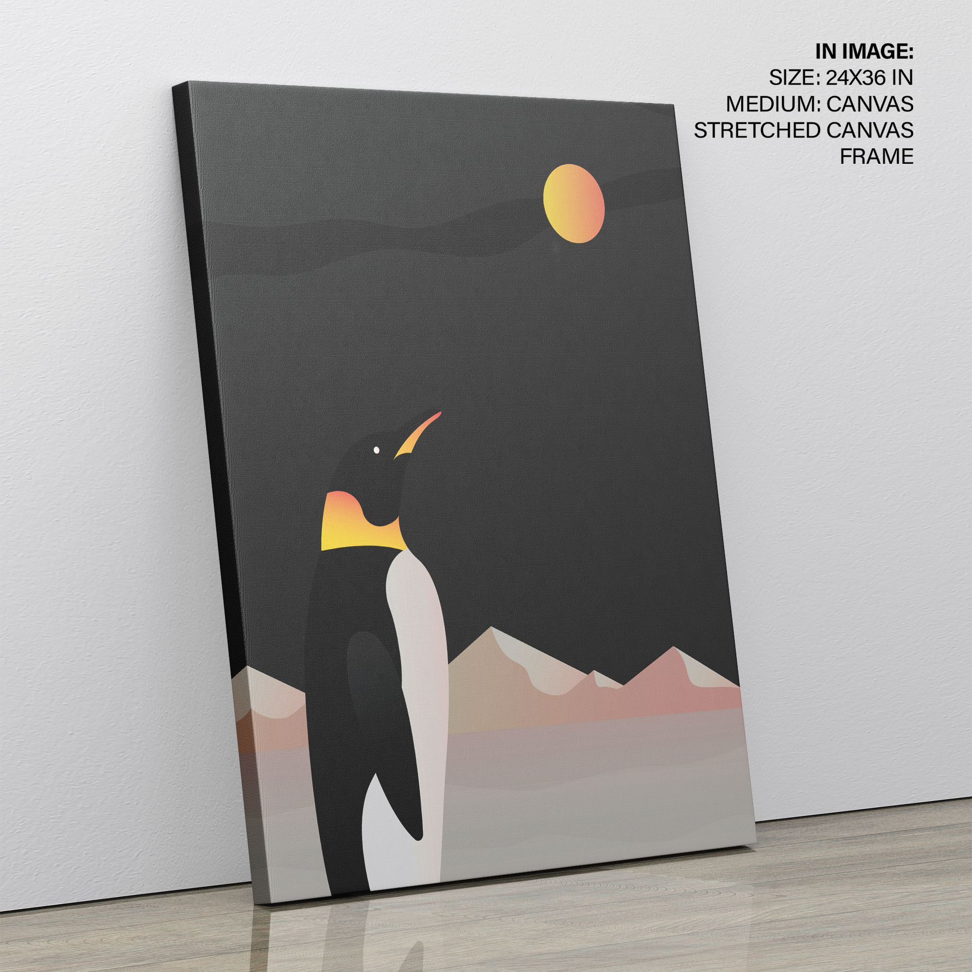 Abstract penguin - Wall Art Decor, Framed Painting, Home Decor ...