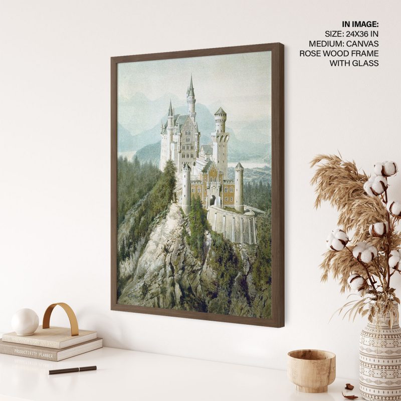 Neuschwanstein castle in upper bavaria by Adolf Hitler - Wall Art ...