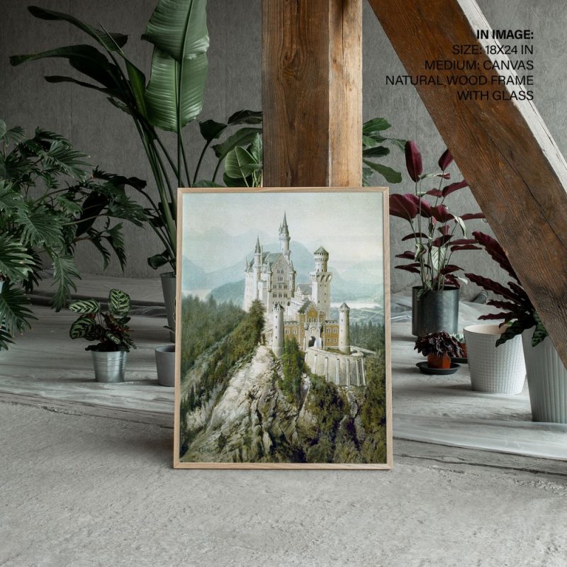 Neuschwanstein castle in upper bavaria by Adolf Hitler - Wall Art ...