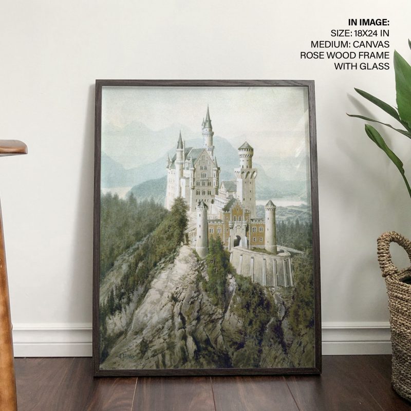 Neuschwanstein castle in upper bavaria by Adolf Hitler - Wall Art ...