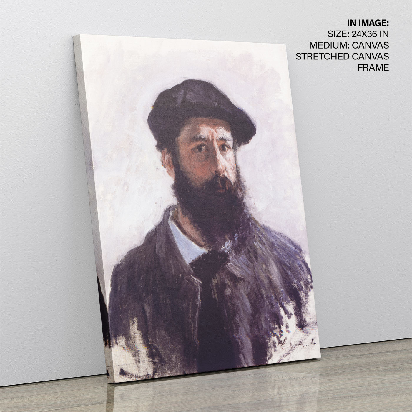 Self portrait with a beret by Claude Monet (1886) - Wall Art, Hanging ...