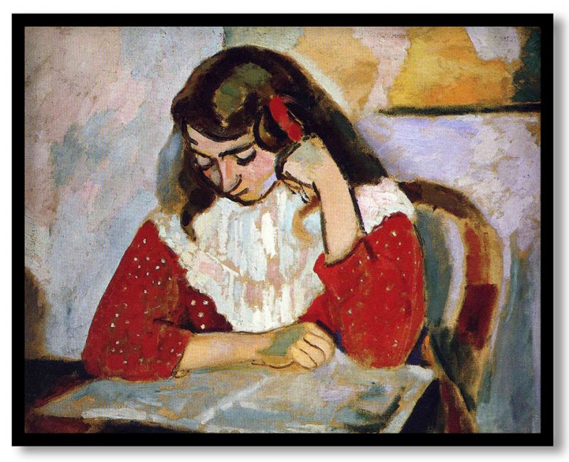 The reader by Henri Matisse (1906) - Framed Wall Art, Wall Décor ...