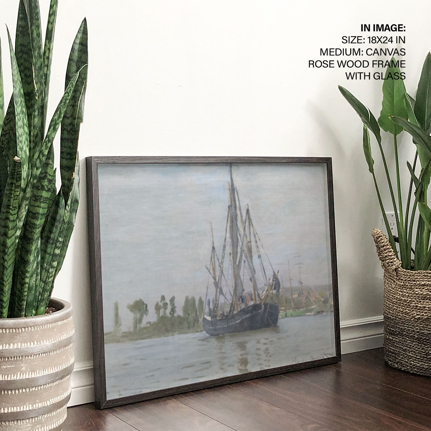 Anchored chasse maree by Claude Monet (1872) - Wall Art, Hanging Wall ...