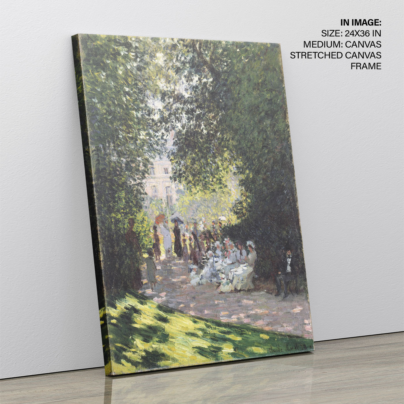 At the parc monceau by Claude Monet (1878) - Wall Art, Hanging Wall ...