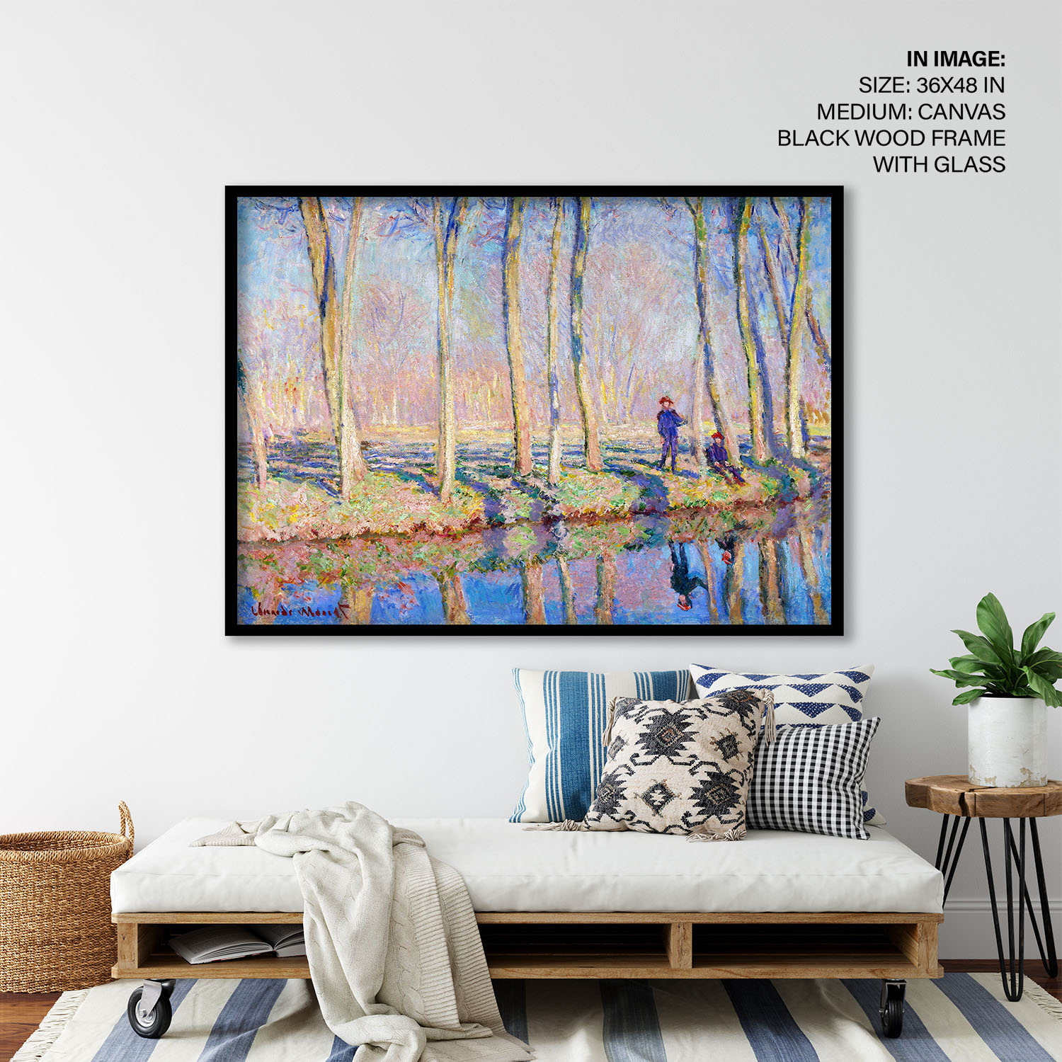 Jean pierre hoschede and michel monet on the bank of the epte by Claude ...