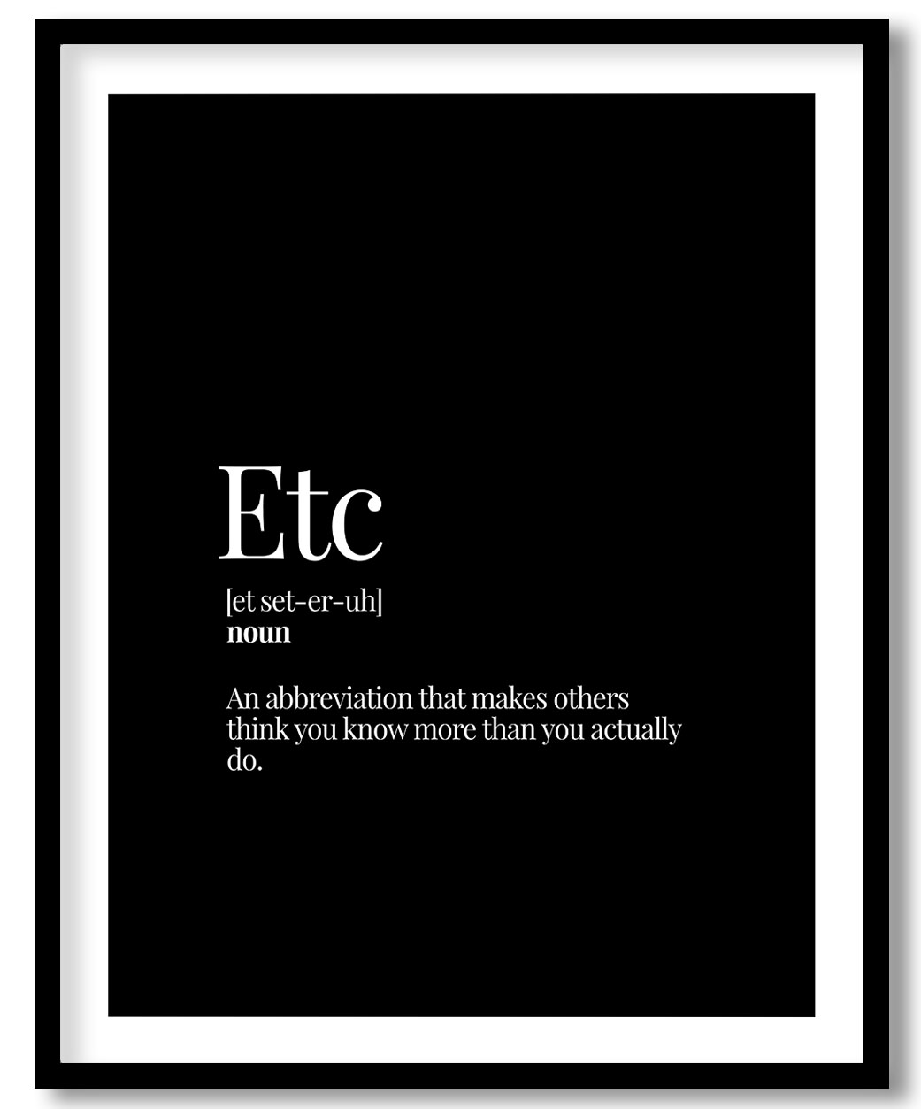 Etcetera - Funny Dictionary Definition - BestOfBharat