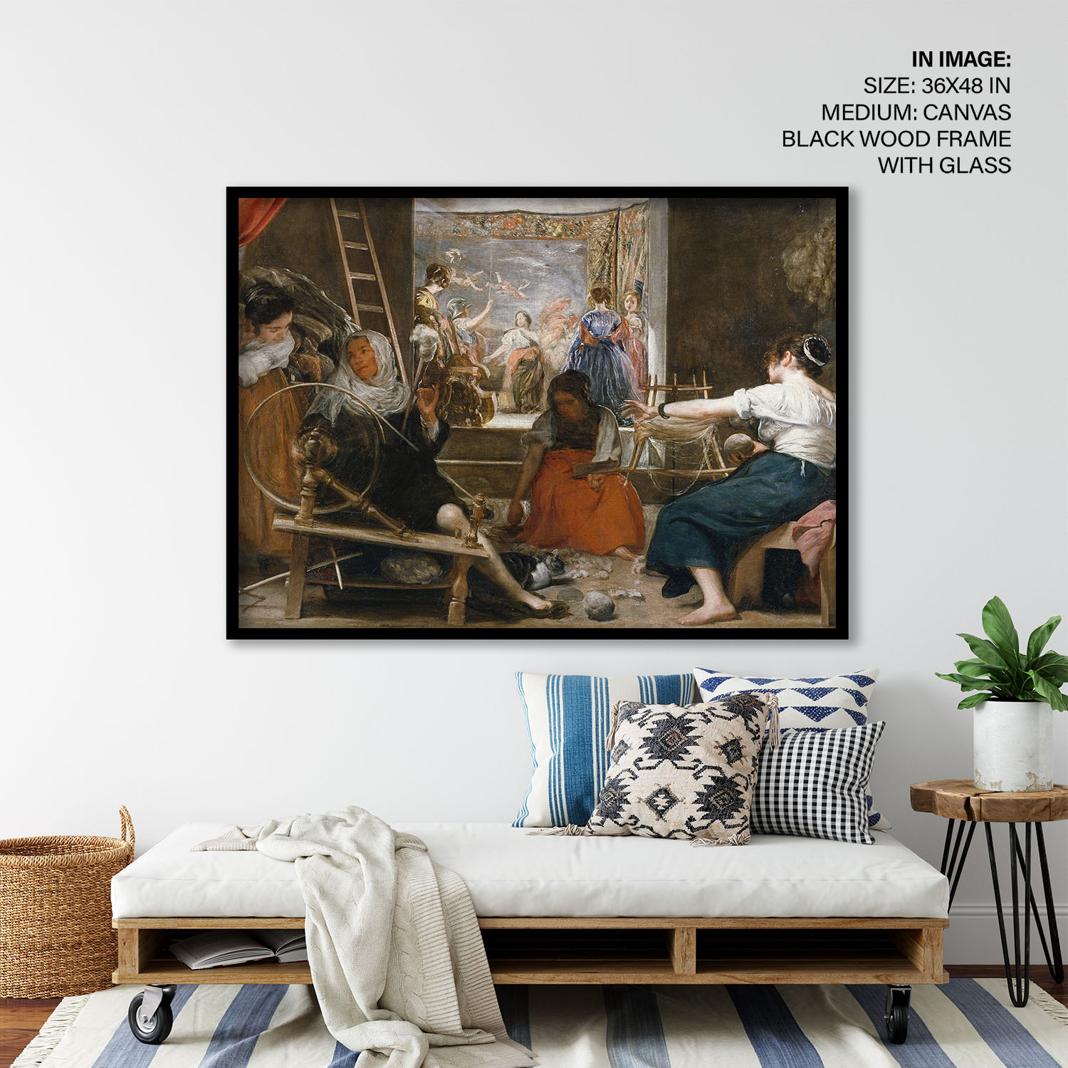 Las hilanderas or The fable of arachne by Diego Velazquez (1657 ...