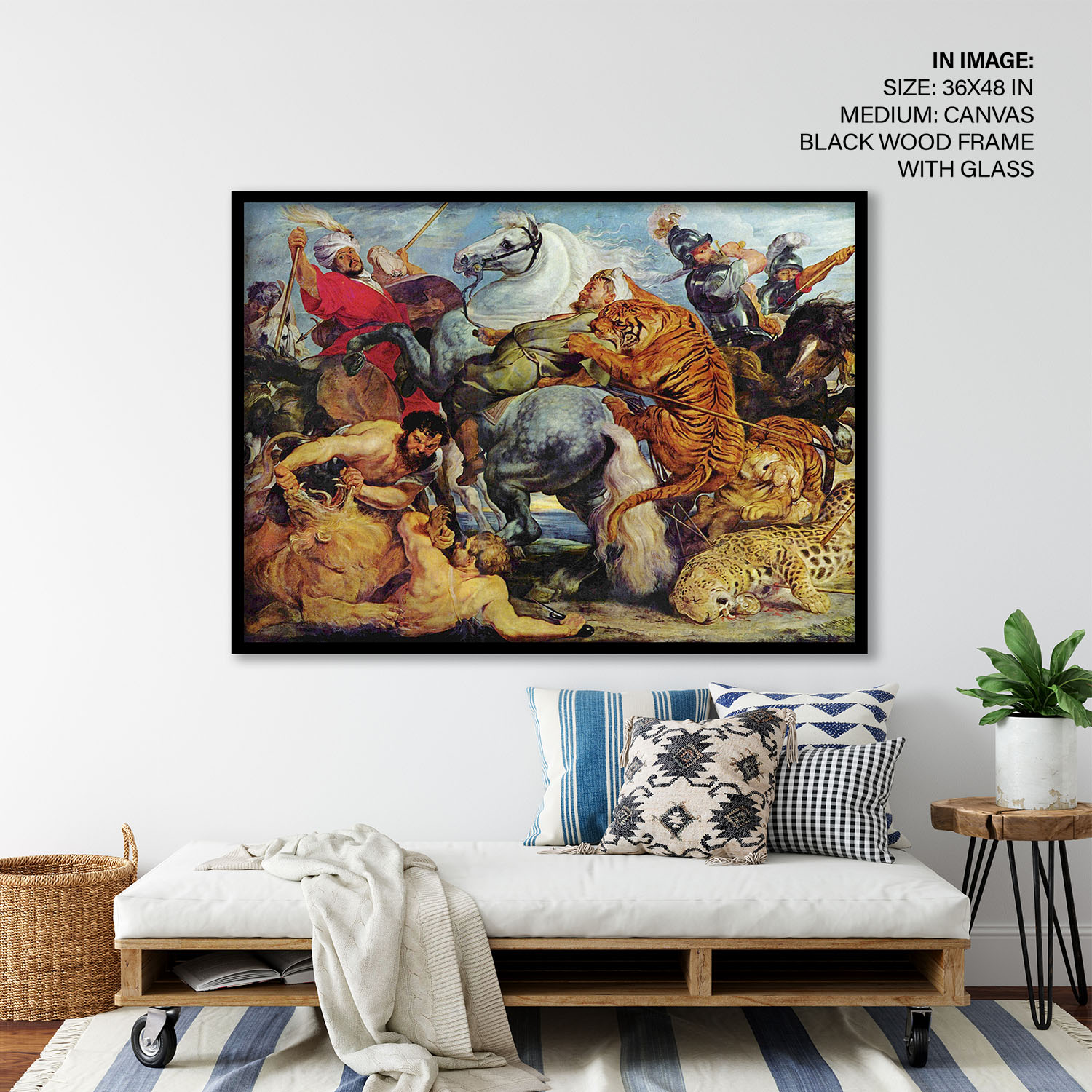 The tiger hunt by Peter Paul Rubens (1615-16) - Wall Art, Hanging Wall ...