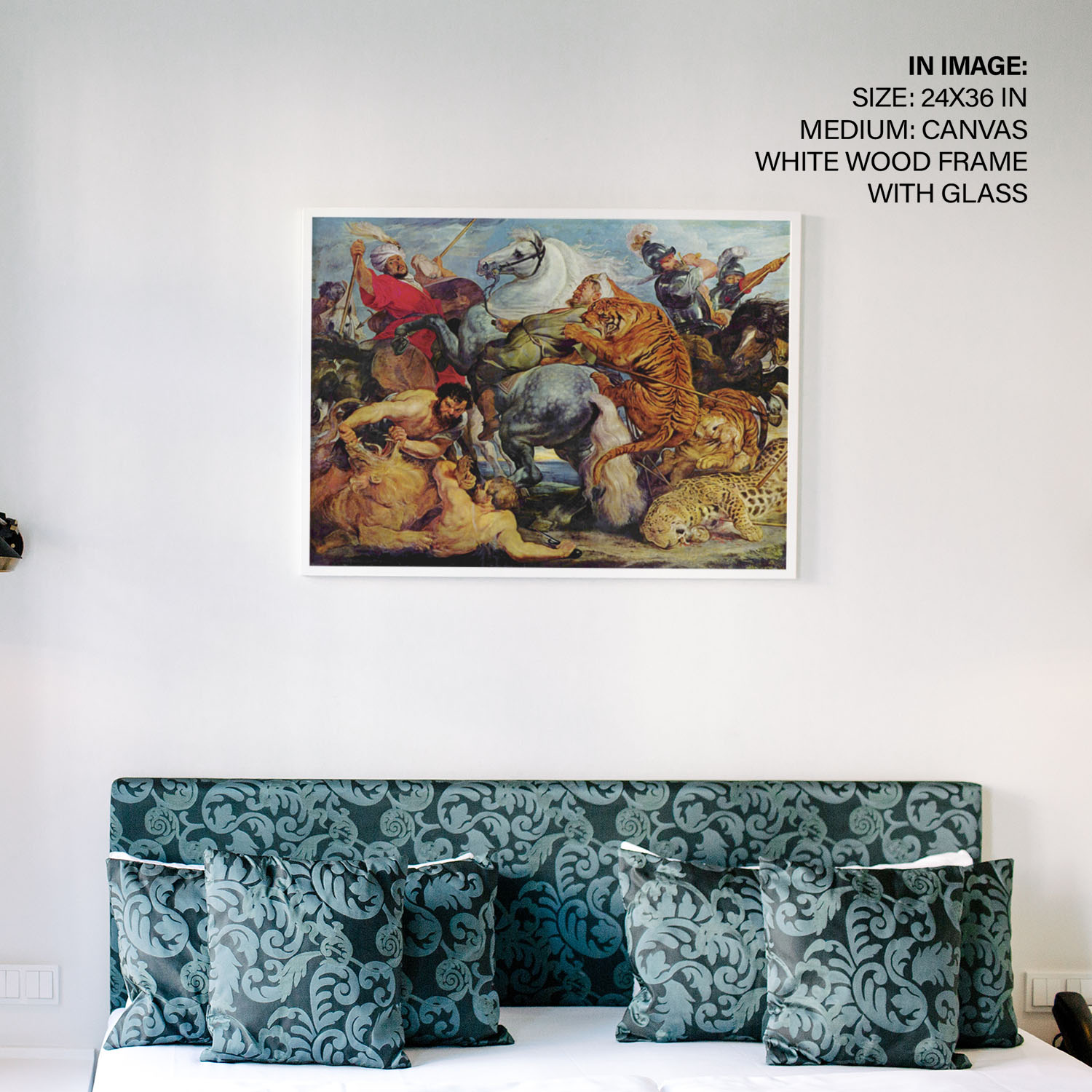 The tiger hunt by Peter Paul Rubens (1615-16) - Wall Art, Hanging Wall ...