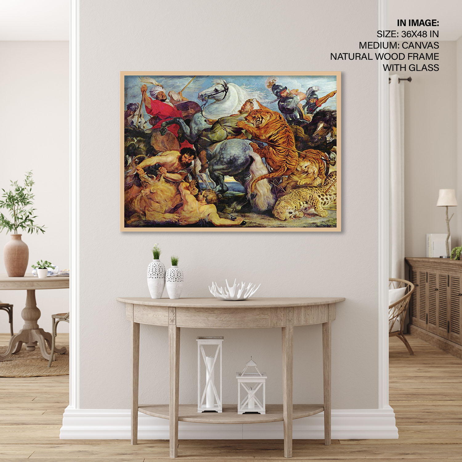 The tiger hunt by Peter Paul Rubens (1615-16) - Wall Art, Hanging Wall ...