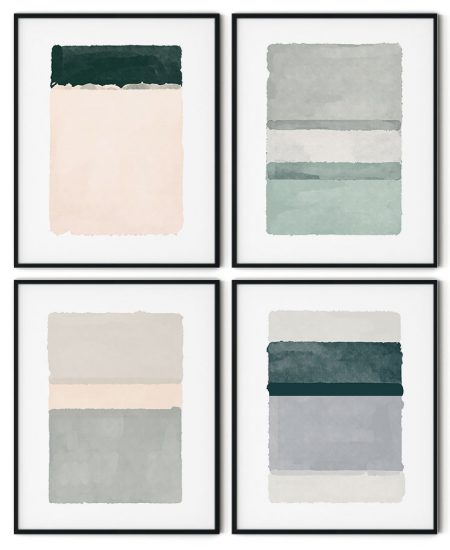 Abstract art, Watercolor print, Pastel art, Modern art, Glam decor ...