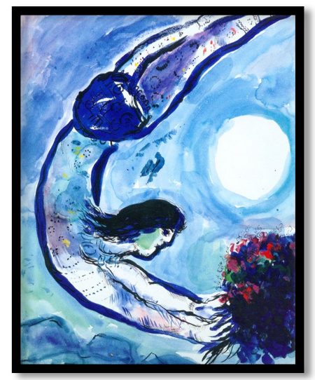 White crucifixion by Marc Chagall (1938) - Framed Wall Art, Wall Décor ...