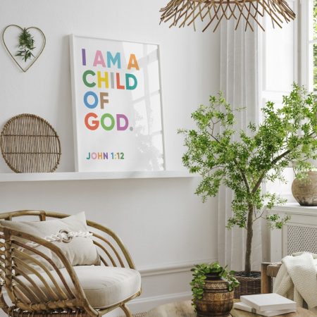 I Am A Child Of God,Bible Verse Wall Decor,Christian Scripture,Nursery ...