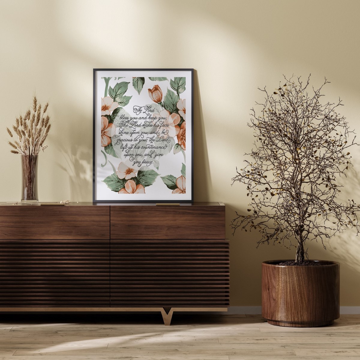 Brown Deer Bible Verses, Psalm 42, Antler Print, Scripture Print ...