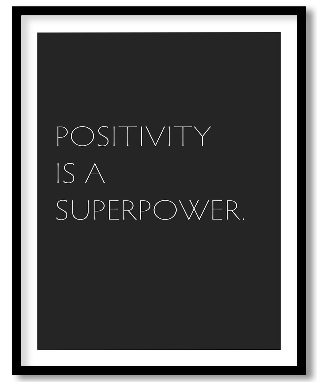 Positivity is a Superpower - Framed Wall Art, Wall Décor, Paintings ...