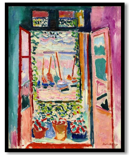 The open window by Henri Matisse (1905) - Framed Wall Art, Wall Décor ...