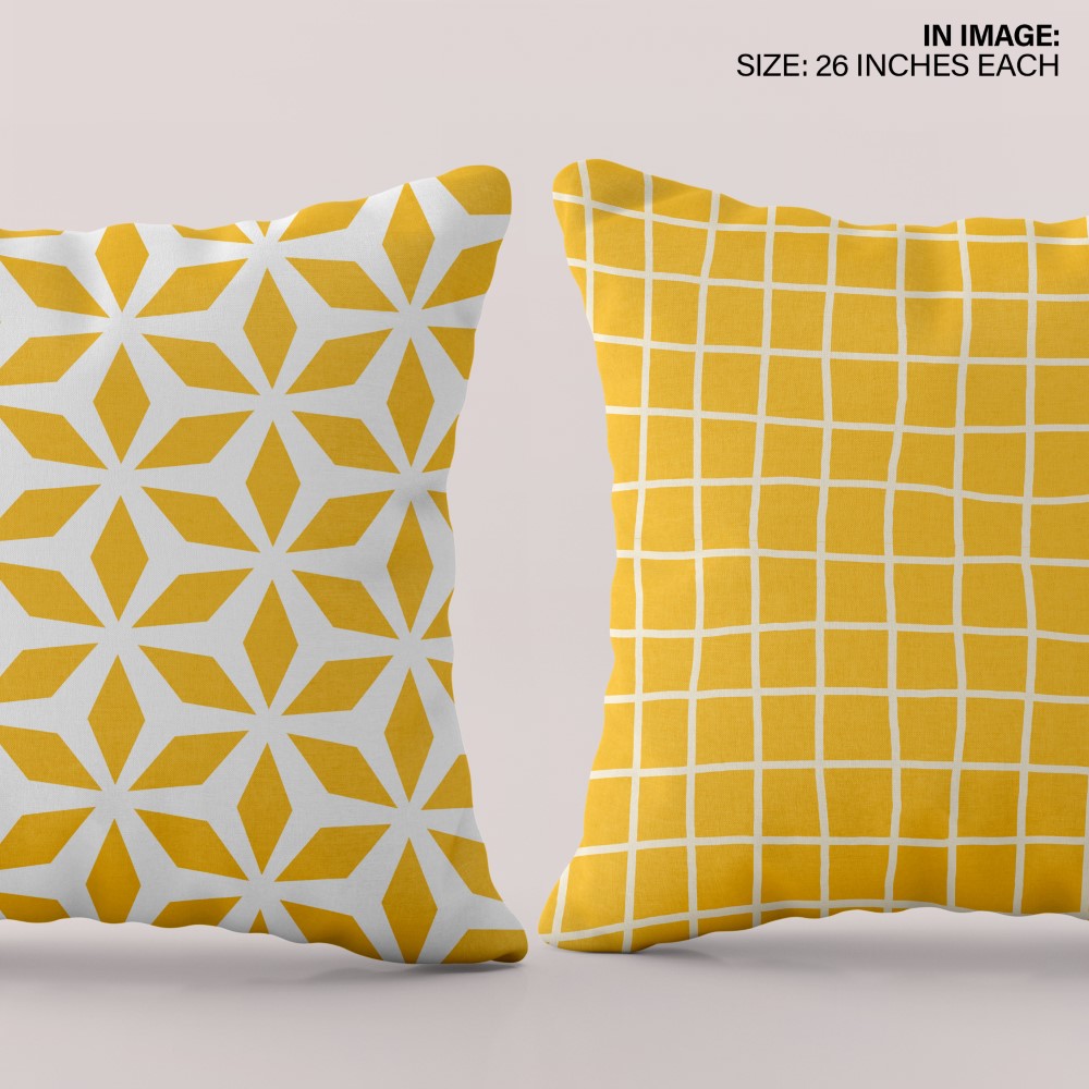 Throw Pillow Cushion Covers - Set of 2 craven geometric pattern cushion ...