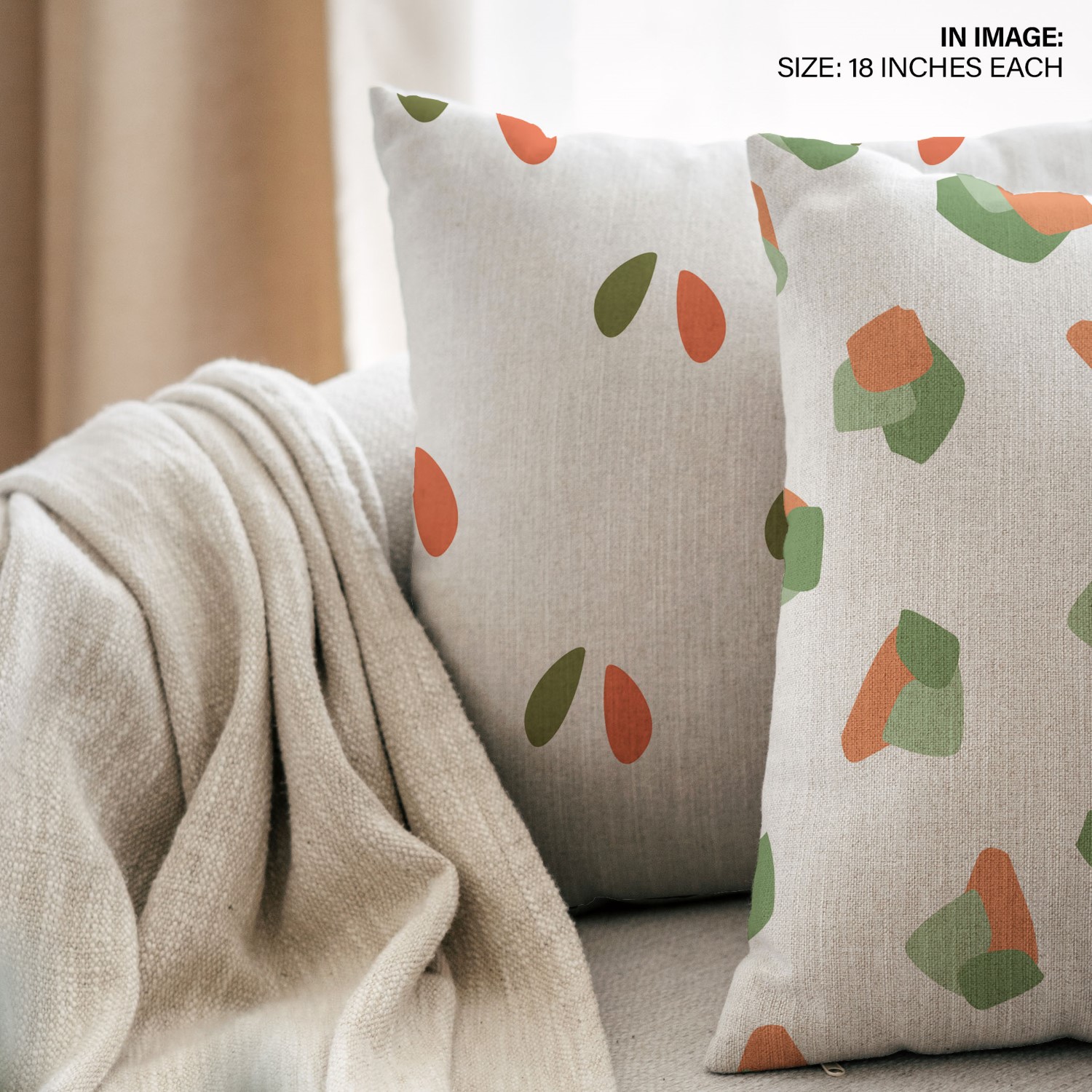 Throw Pillow Cushion Covers - Set of 2 consent botanical pattern ...