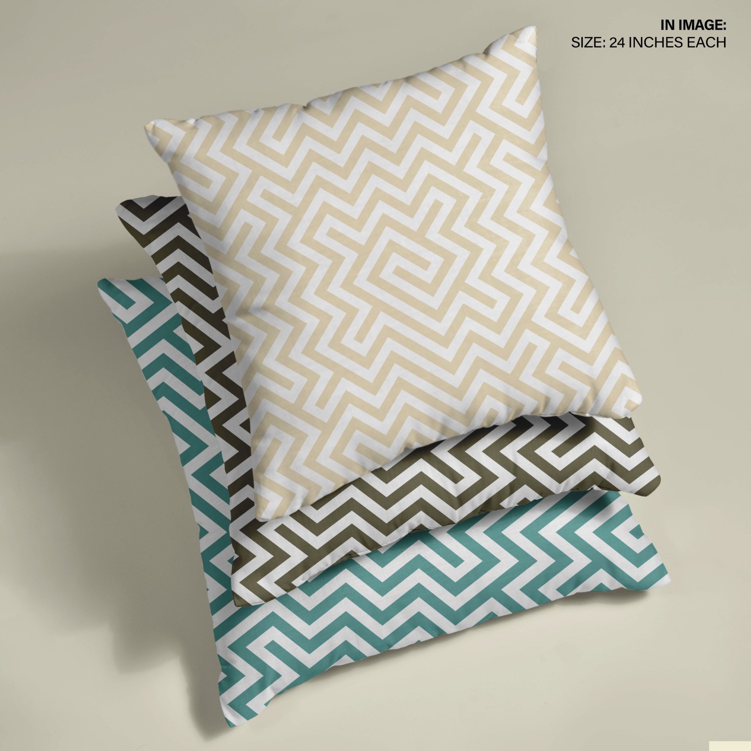Throw Pillow Cushion Covers - Set of 3 spatial minimal cushion covers ...
