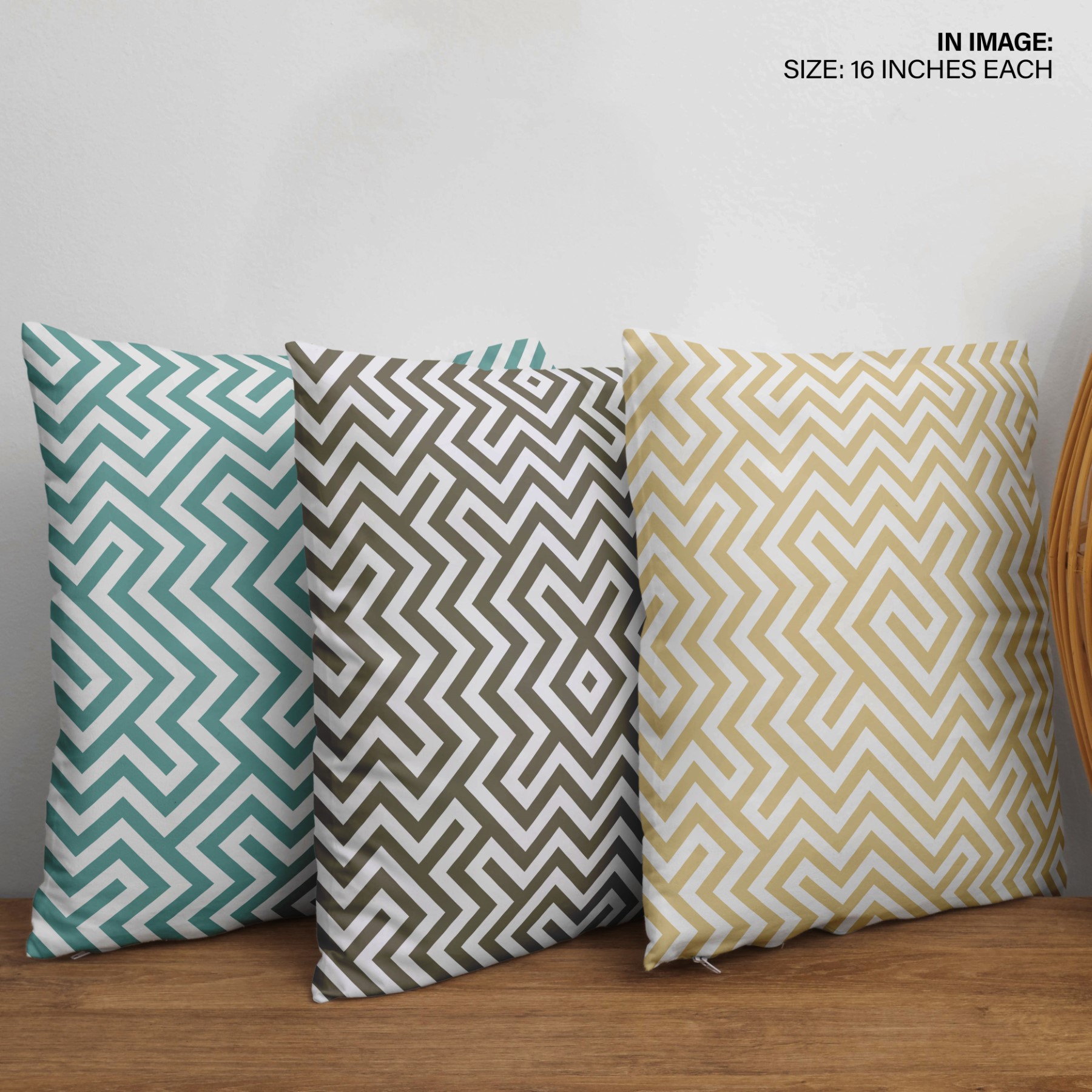 Throw Pillow Cushion Covers - Set of 3 spatial minimal cushion covers ...