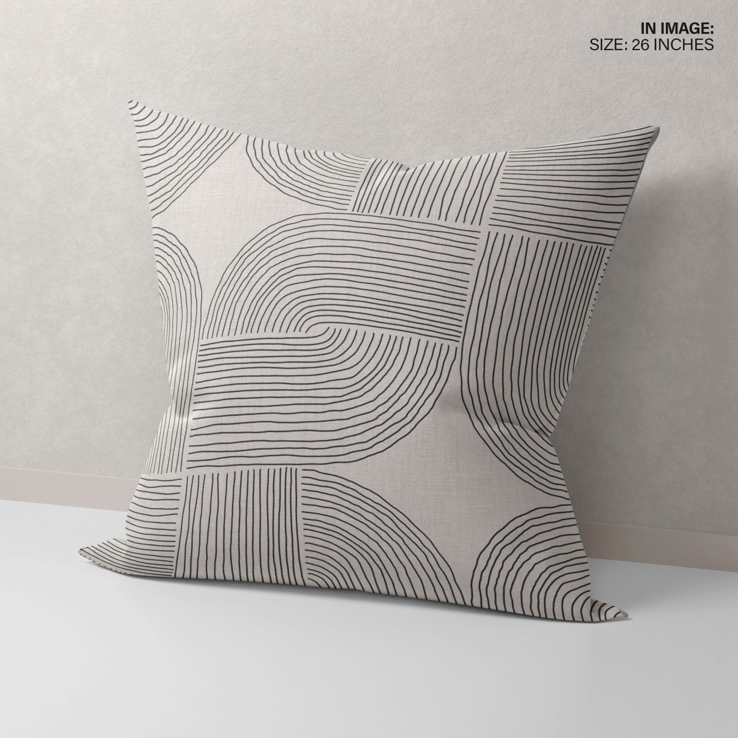 Throw Pillow Cushion Covers - Set of 2 geometrical line drawing cushion ...