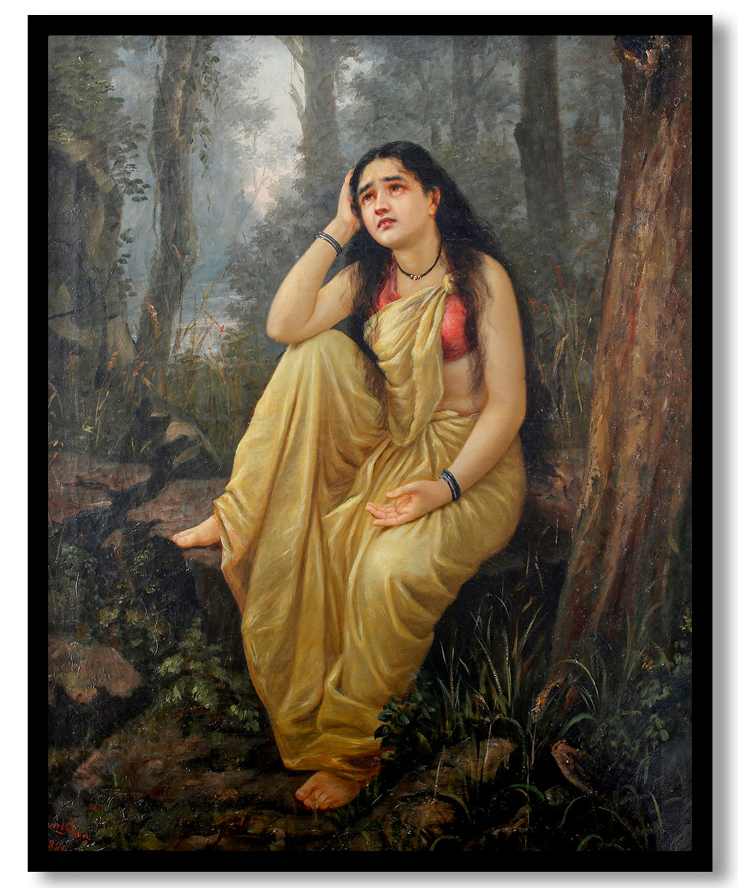 Damayanti vanavas by Raja Ravi Varma (1894) - BestOfBharat