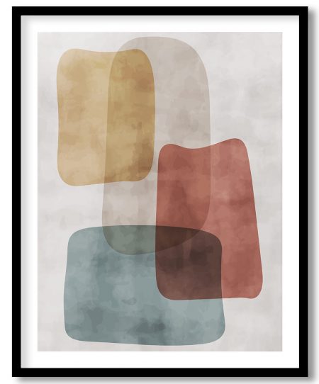 Set of 3 minimalist geometric abstract - Wall Art, Hanging Wall Decor ...