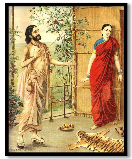 Ravan and sita by Raja Ravi Varma (1910) - BestOfBharat