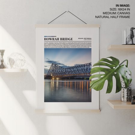 Howrah Bridge, India pantone poster - BestOfBharat