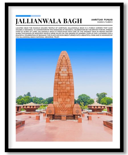 Jallianwala Bagh, India pantone poster - BestOfBharat