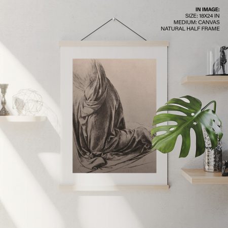 Drawing of drapery by Leonardo da Vinci (1500) - BestOfBharat