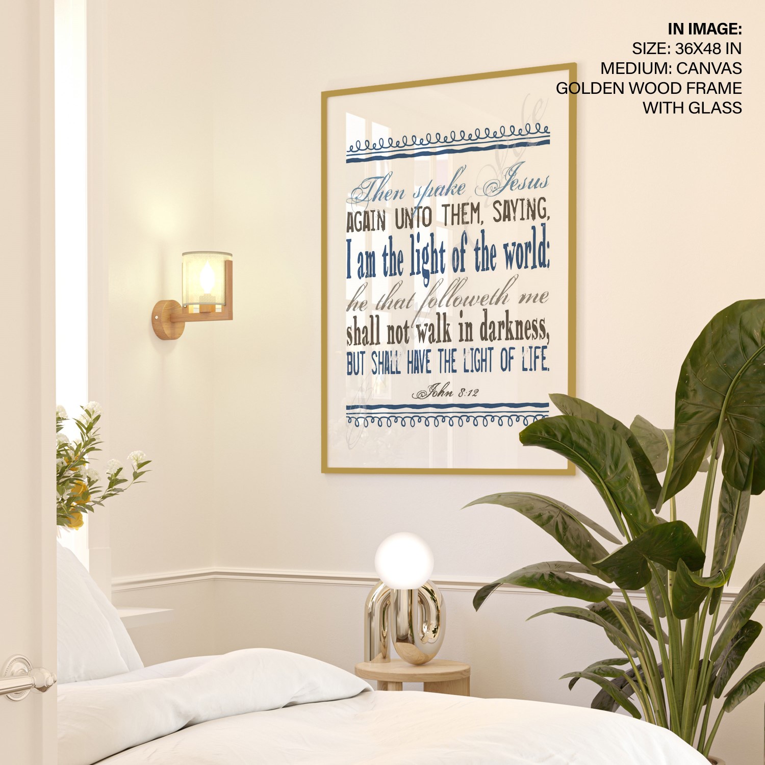 Christian artwork. I am the Light of the World. John 8:12. Bible verse ...